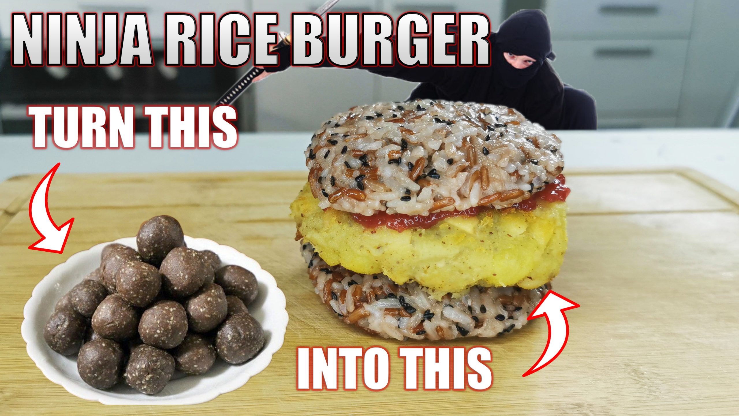 Vegetarian Rice Burger based on Ninja Pills (Hyourougan and Suikatsugan ...